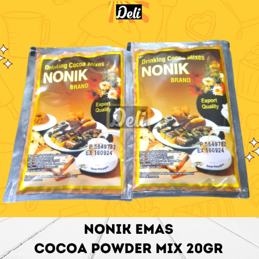 Jual Nonik Emas Cocoa Powder Mix 20gr Bubuk Minuman Coklat Sachet ...