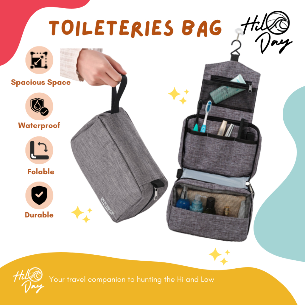 Jual HILODAY Tas alat mandi dan kosmetik / Travel Peralatan Mandi dan ...