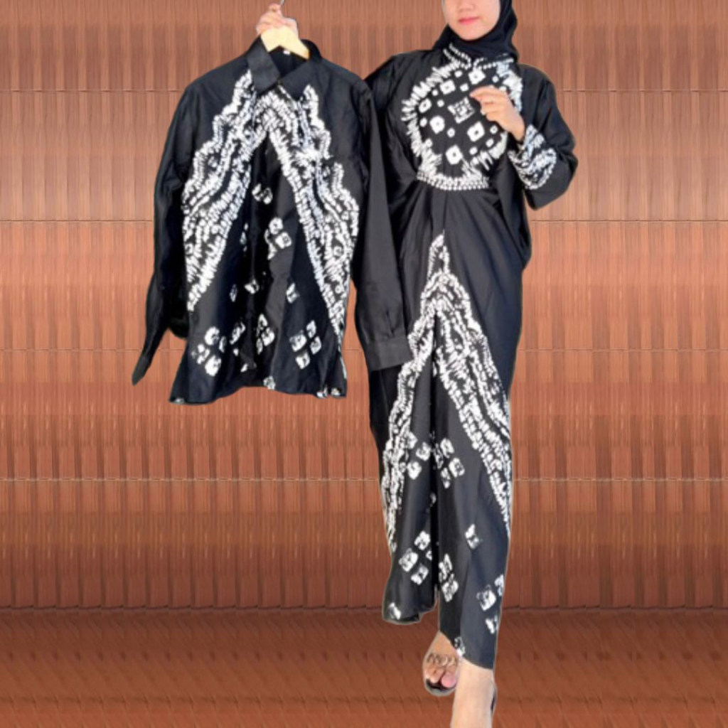 Jual Kastura Couple Baju Batik Jumputan Palembang Outfit Kondangan ...