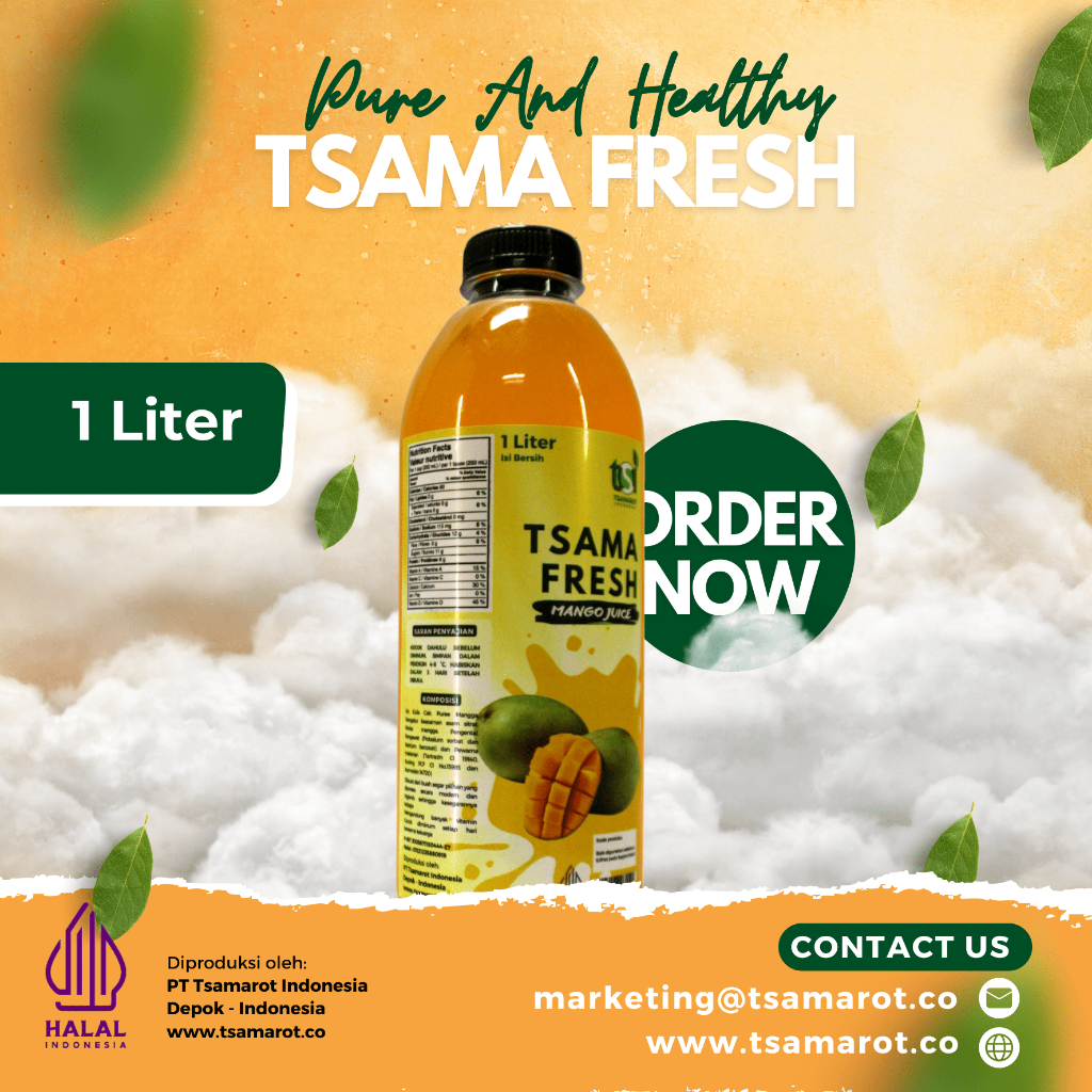 Jual Tsama Fresh- Mango Juice 1L- Jus Mangga - Juice - 1L | Shopee ...