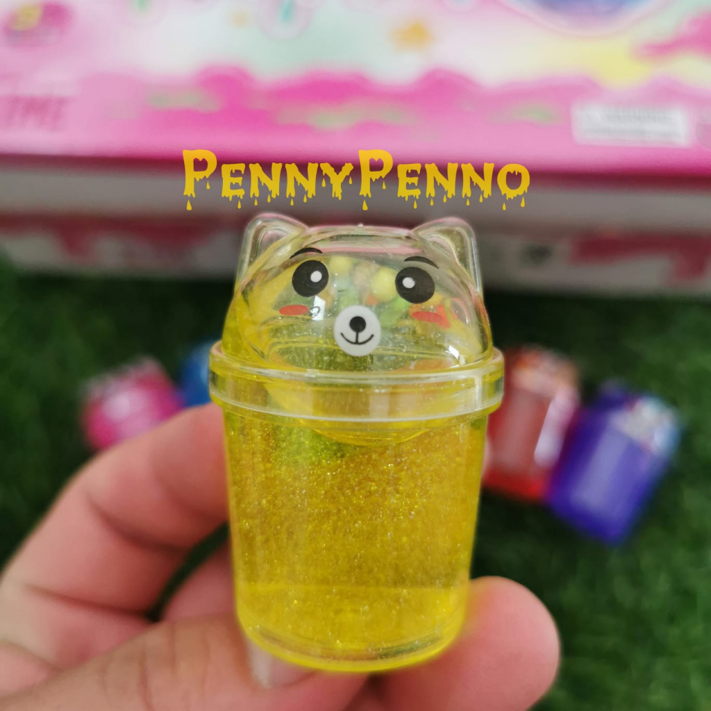 Jual Mainan Mini Slime Slem Boba Hello Kitty / Slem Gelas (Souvenir ...