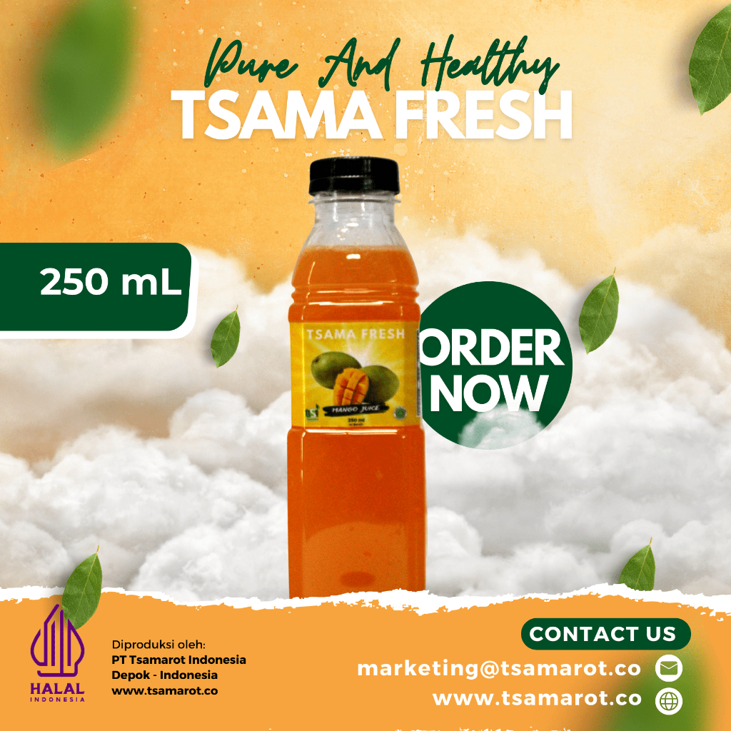 Jual Tsama Fresh- Mango Juice 250 mL- Jus Mangga - Juice - 250 mL ...