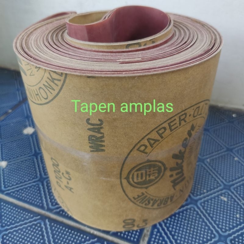 Jual AMPLAS ROLL GRIT 1000 NO 1000 KERTAS 50M 50 METER NIKEN | Shopee ...