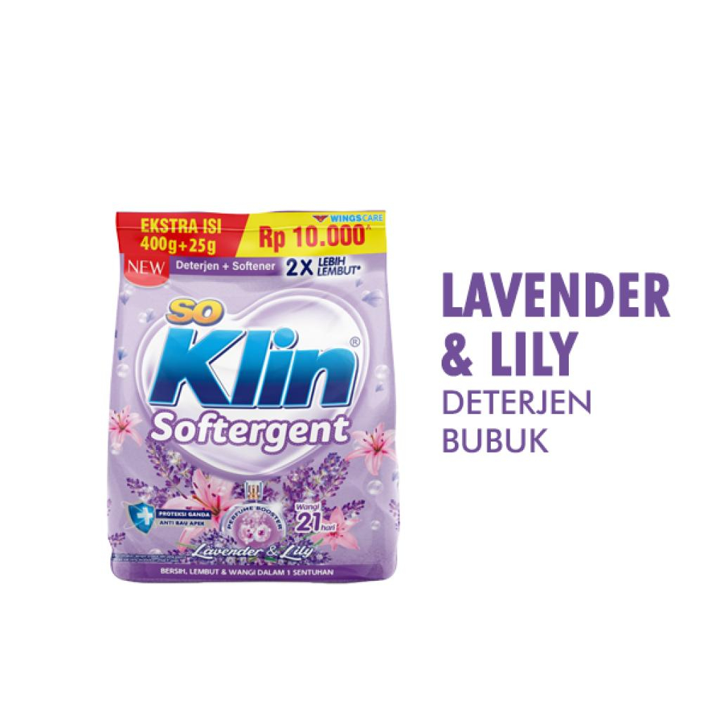 Jual SO KLIN Powder Detergent Kemasan 425 gr [ 10000-an ] | Shopee ...