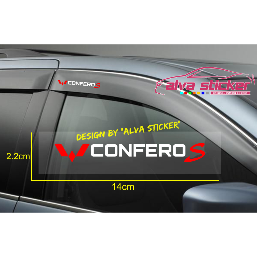 Jual best sticker confero s stiker talang air mobil wuling conferoS 2 ...