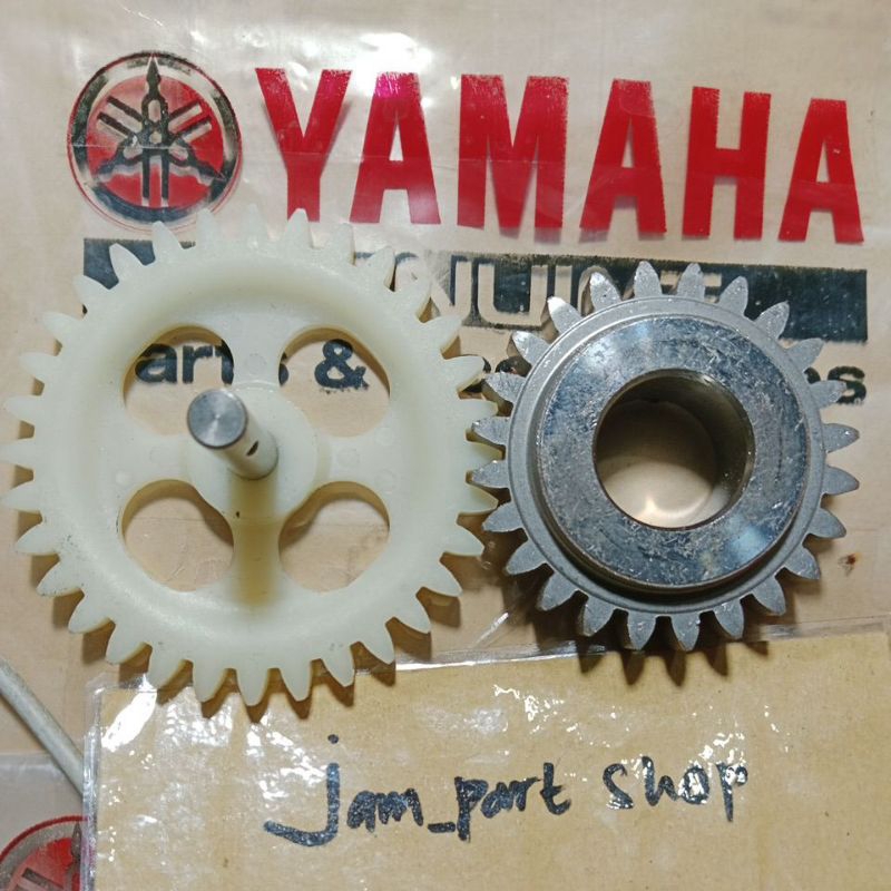 Jual Gear gigi pompa oli yamaha Vega zr Jupiter z fi original | Shopee Indonesia