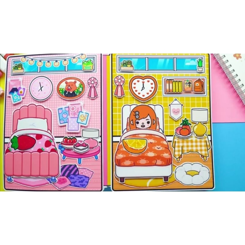 Jual Toca Boca Mainan Edukasi Paper Book Paper Doll Toca Strawberry VS ...