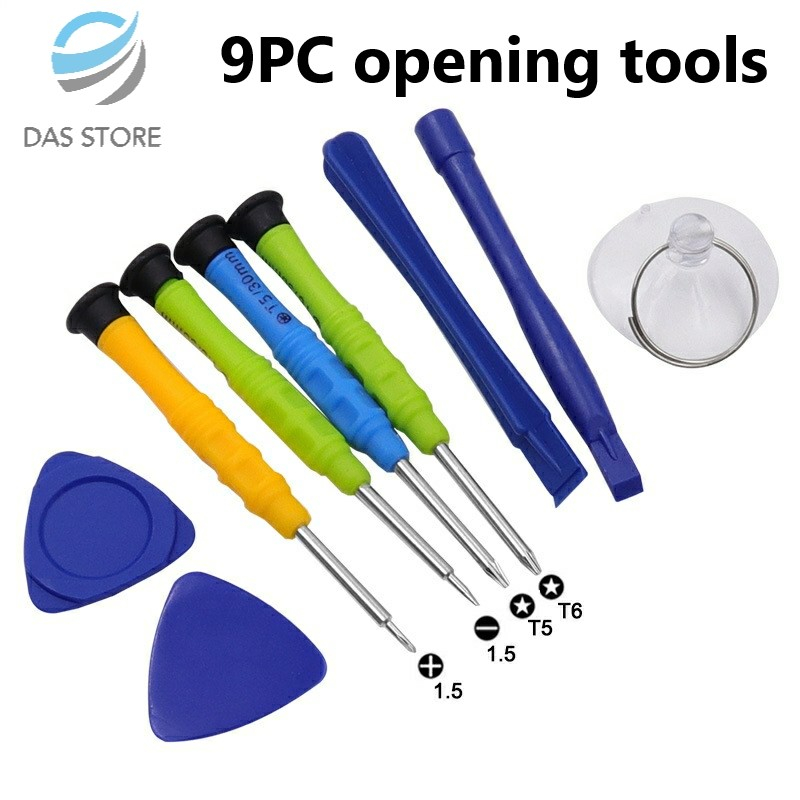Jual 9pcs set alat pembuka opening tools hp set obeng Set Alat Servis ...