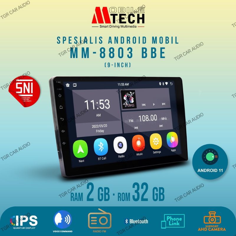 Jual head unit android mobiletech mtech mm 8803 bbe 9 inch dan 10 inch | Shopee Indonesia