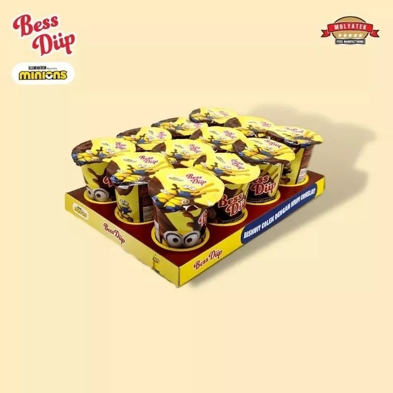 Jual Bess Diip Minions Choco Snack Biscuit 45g (SATUAN) | Shopee Indonesia