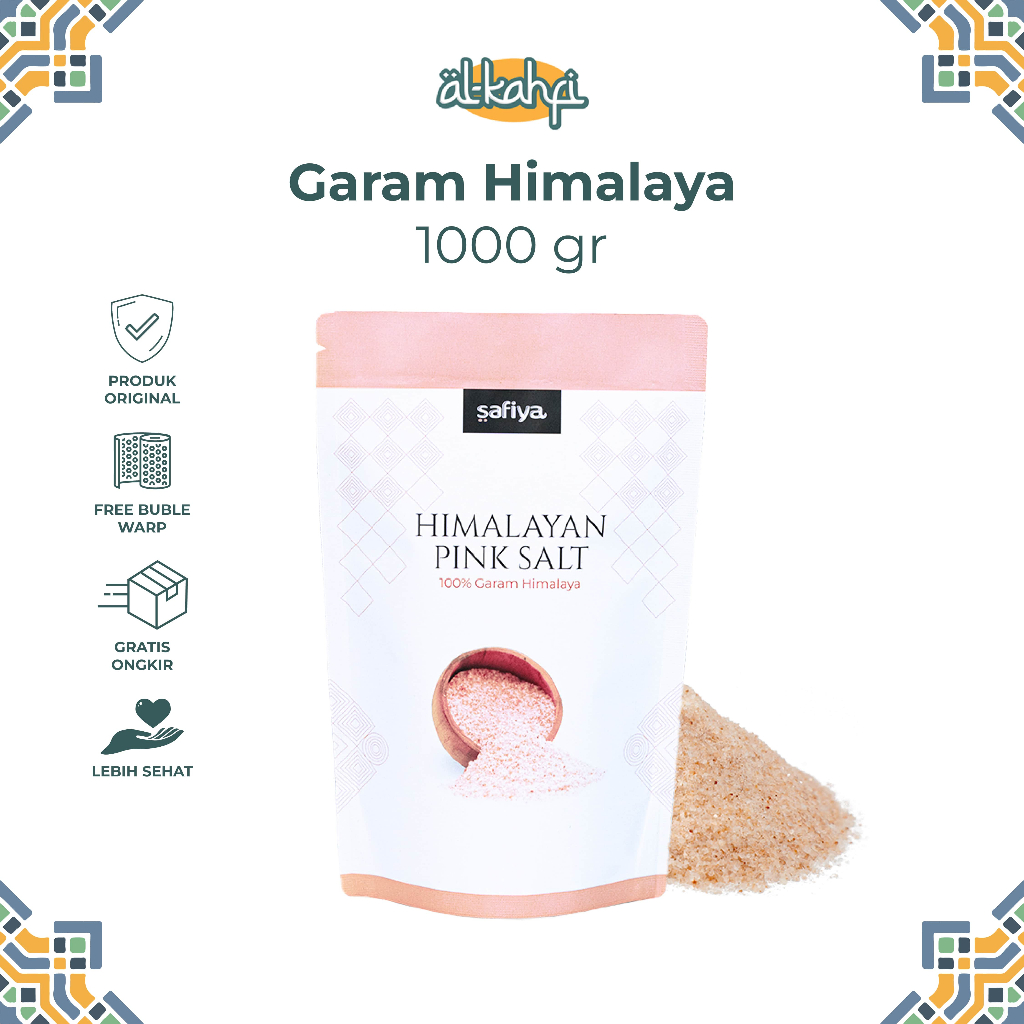 Jual Garam Himalaya 1 Kg + Bubble Wrap | Himalayan Pink Salt Asli ...