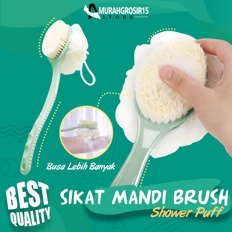 Jual Sikat Mandi Brush Shower Puff 2in Sikat Punggung Alat Gosok Badan ...