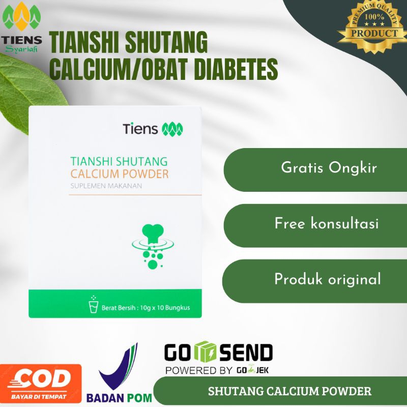 Jual Shutang Calcium Tiens / Obat Diabetes Original Halal | Shopee ...