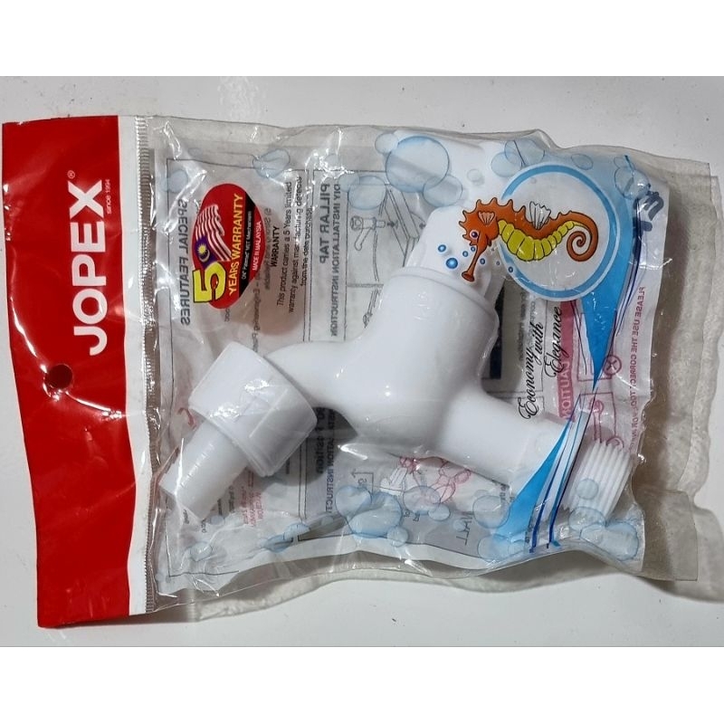Jual Kran keran dinding tembok taman mesin cuci pvc Jopex BCHC 01W 1/2 ...
