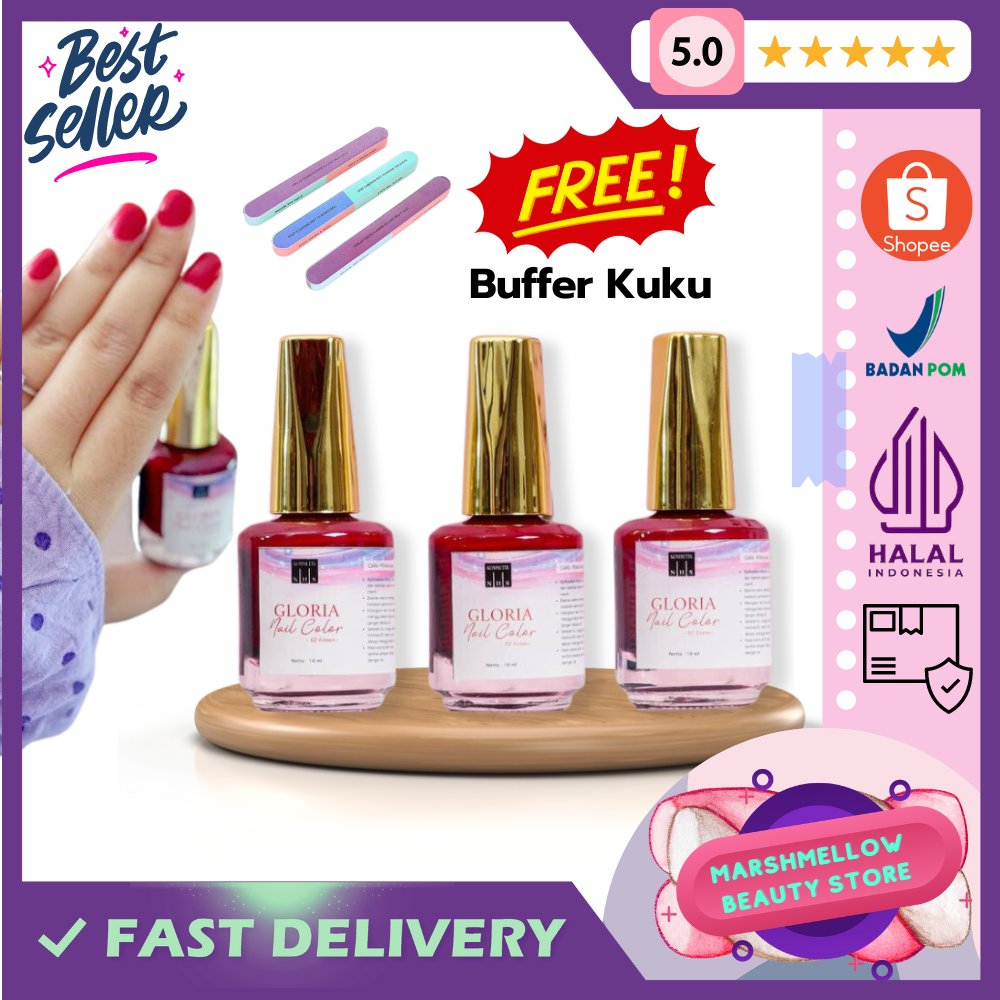 Jual KUTEK HALAL UNTUK SHOLAT - GLORIA NAIL COLOR - INAI KUKU HALAL ...