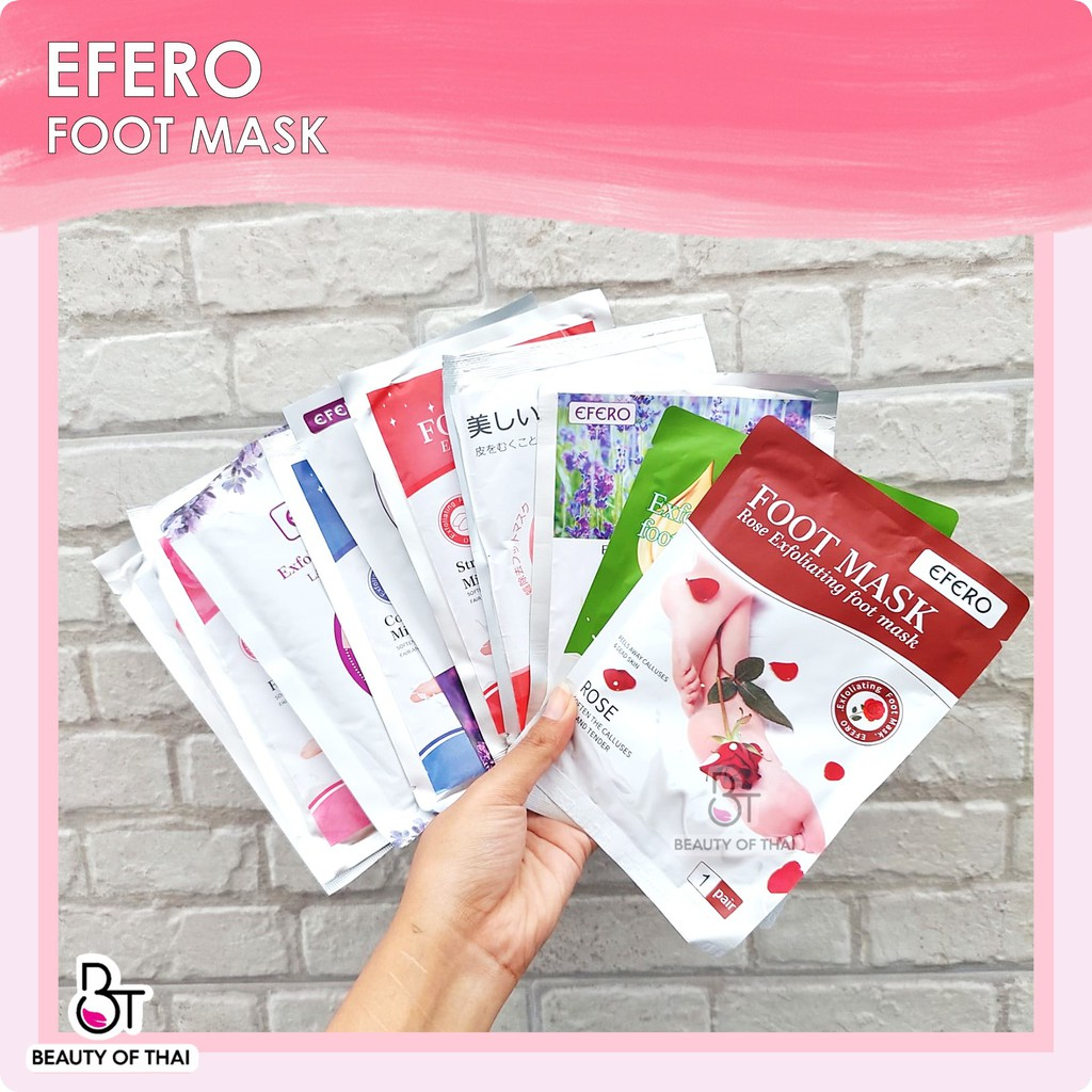Jual EFERO FOOT MASK | EFERO MASKER KAKI | EXFOLIATING FOOT MASK ...