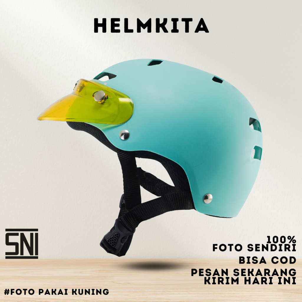 Jual Helm Sepeda Motor Listrik SNI Terbaru Kekinian Bike Helmet ...