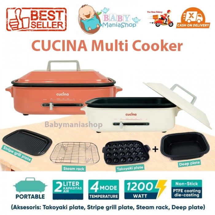 Jual Cucina Hotplate Multicooker CC0273 CC0243 Multicooker Grillpan ...