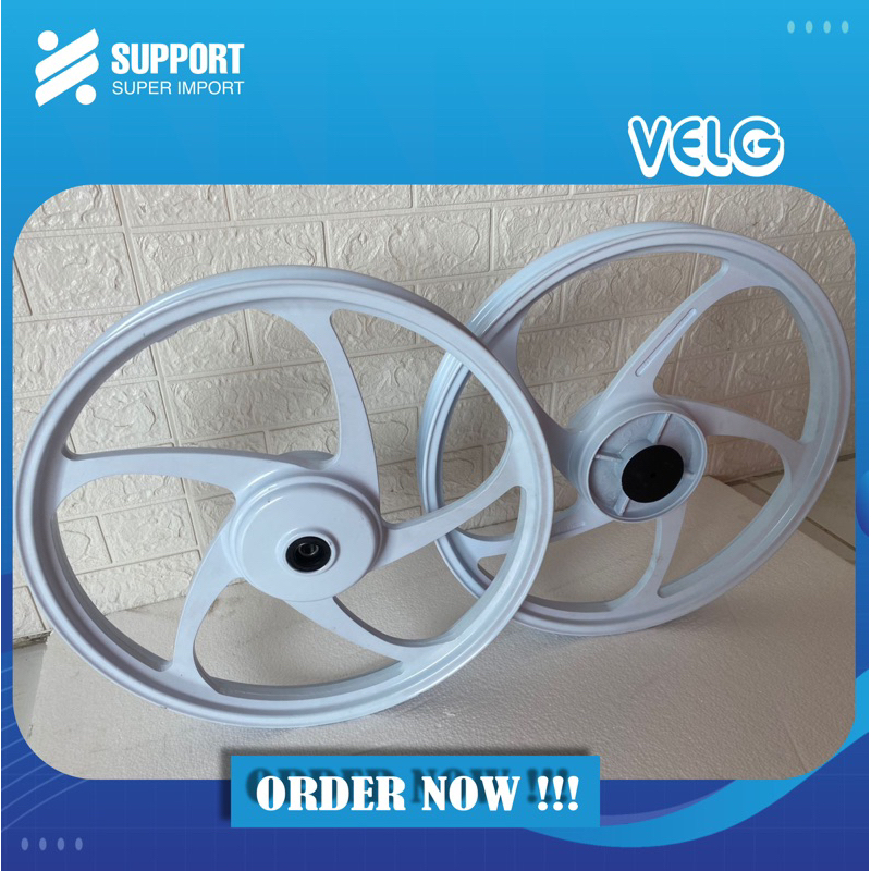 Jual VELG MOTOR REVO DAN SUPRA WARNA PUTIH | Shopee Indonesia