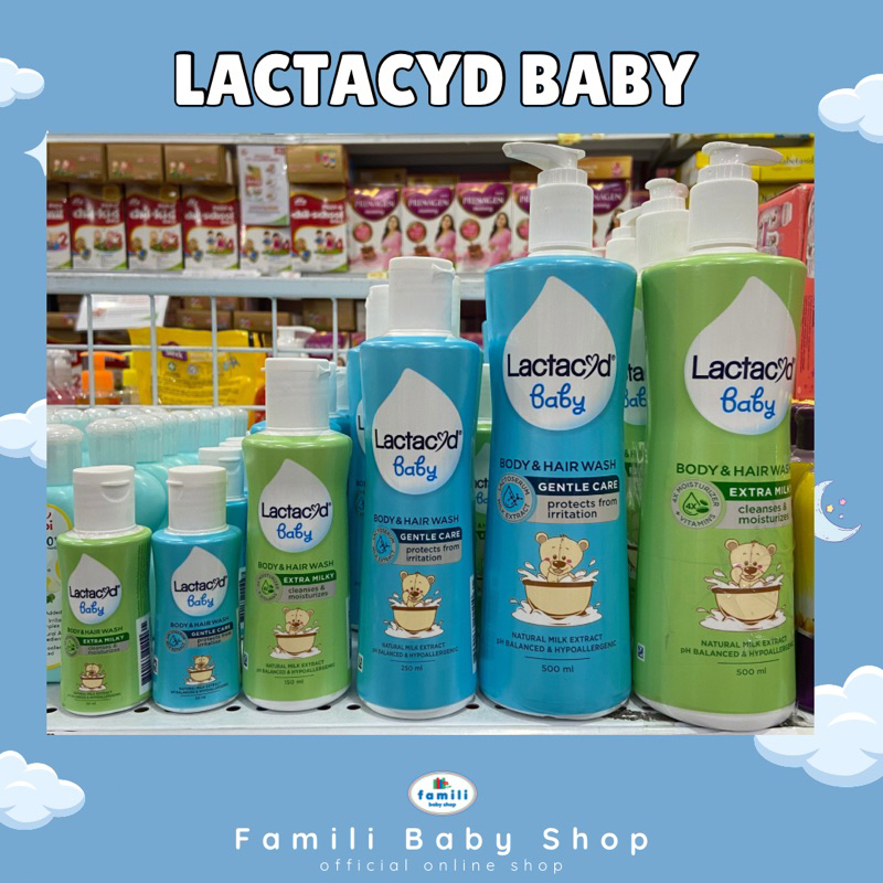 Jual LACTACYD BABY BODY & HAIR WASH EXTRA MILKY / GENTLE CARE 60 ML ...