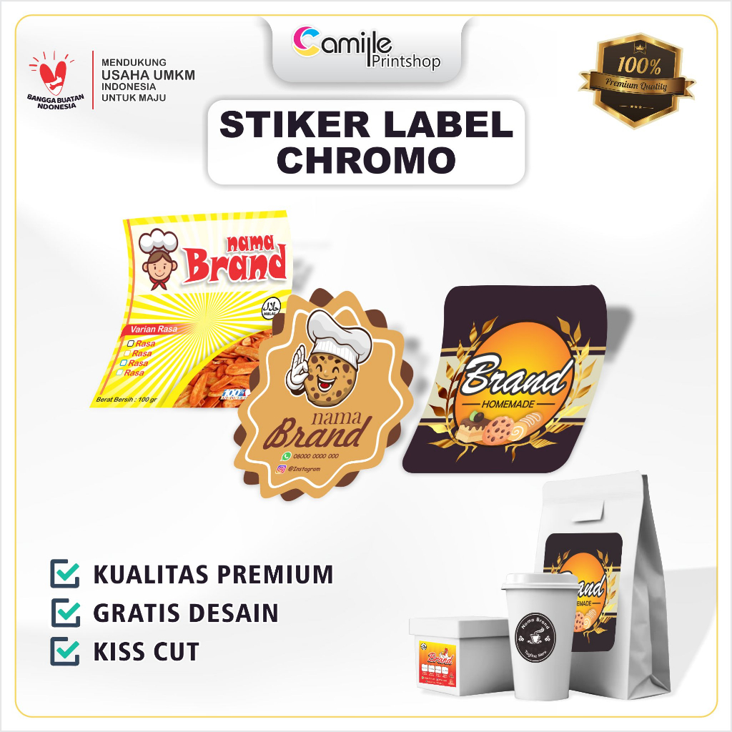 Jual Cetak Stiker Label Custom - Stiker Label Satuan- Cetak Sticker ...