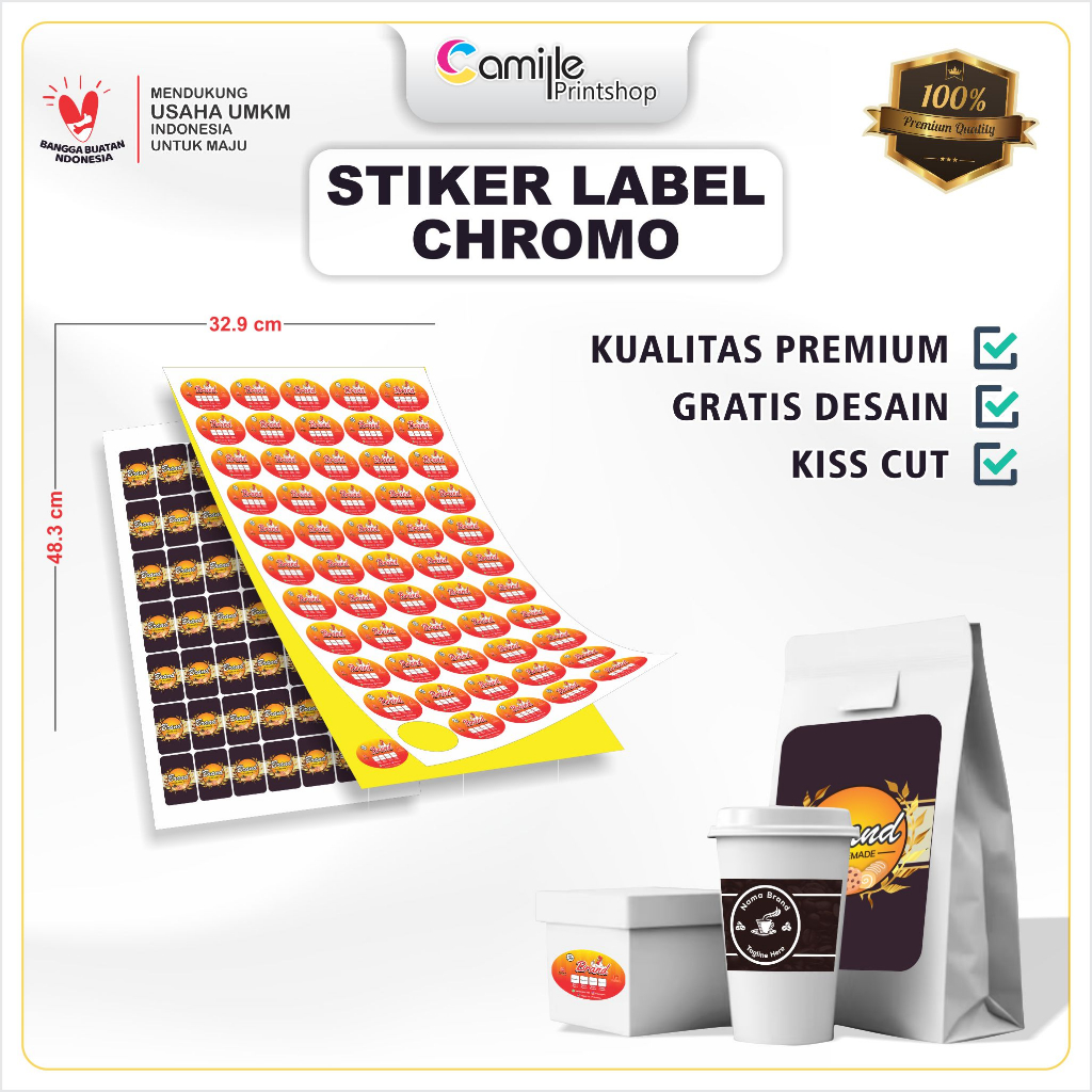 Jual Cetak Stiker Label Lembaran - Custom | Cetak Sticker Label Makanan ...