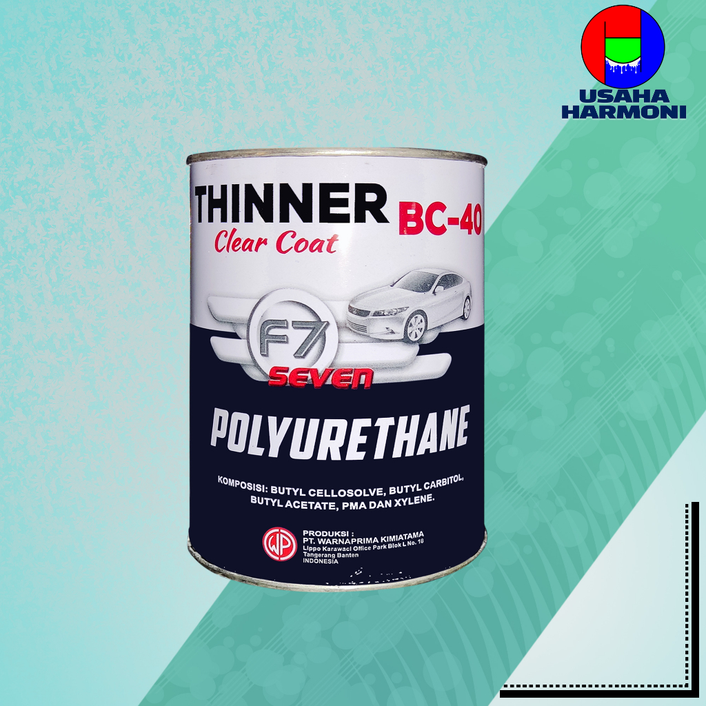 Jual Thinner PU F7 Clear Coat BC-40 | Ukuran : 1 Liter | Shopee Indonesia