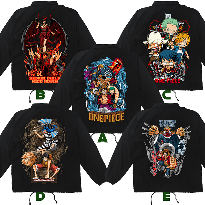 Jual JACKET COACH ANIME ONE PIECE OP GEAR FIVE SUN GOD NIKA BUGGY MOTOR ...