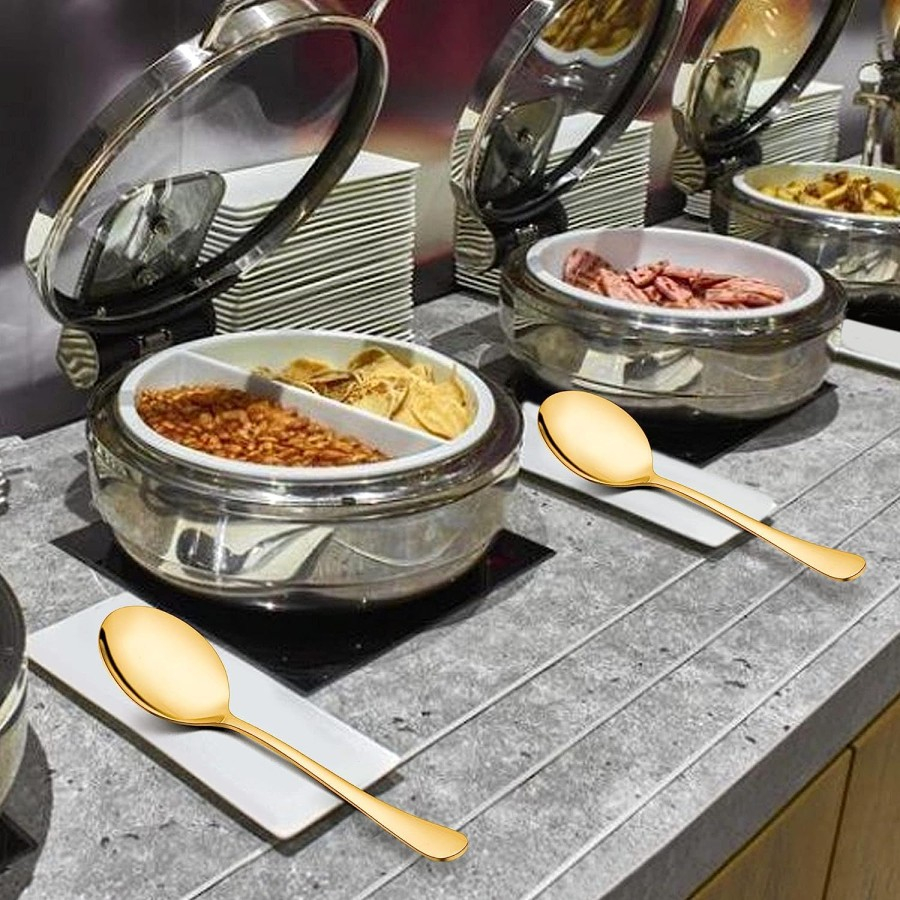 Jual Sendok Sayur Emas / Stainless Steel Mewah Centong Ladle Serving ...