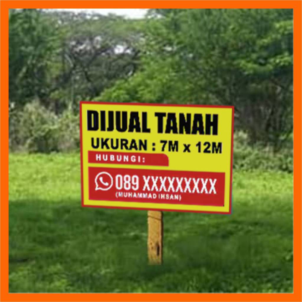 Jual Spanduk Banner Kayu Tancap Tanah Kavling | Shopee Indonesia