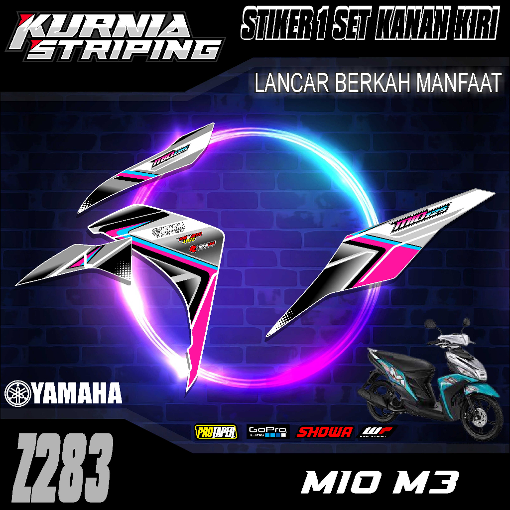 Jual Stiker Mio M3 Decal Striping Standar keren Mio M3/Z Premium Racing Z283 | Shopee Indonesia