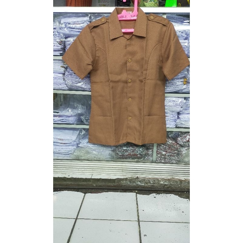 Jual Baju Pembina Pramuka Perempuan Rafilo Lengan Pendek, Kemeja ...