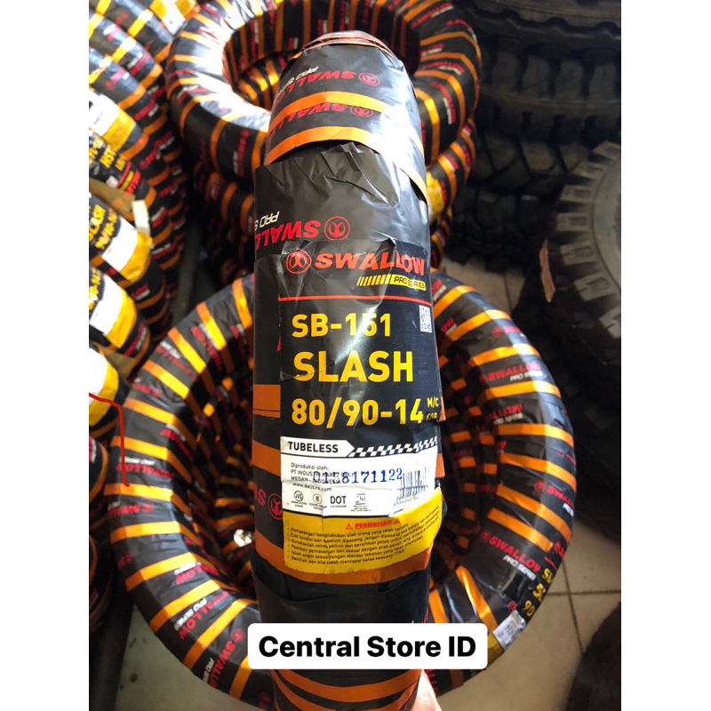 Jual Ban Motor Swallow Slash 80/90-14 Tubeless (Soft Compound) | Shopee ...