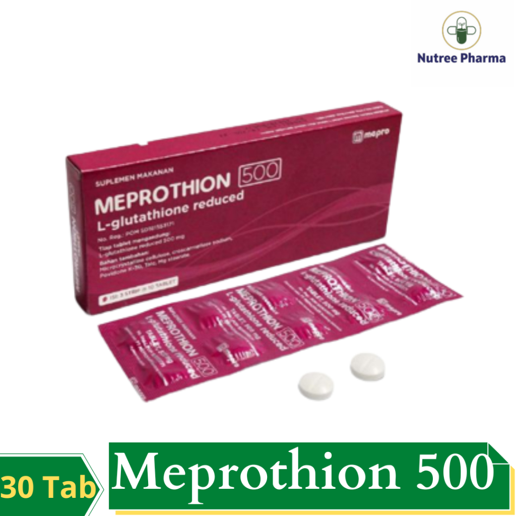 Jual Meprothion Glutathione 500 Mg Isi 30 Tablet | Shopee Indonesia
