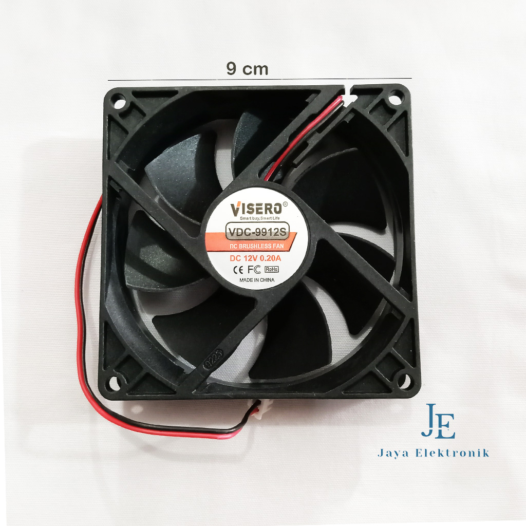 Jual Kipas DC Fan Pendingin 9 cm 12 V Kotak Persegi Tebal | Shopee Indonesia