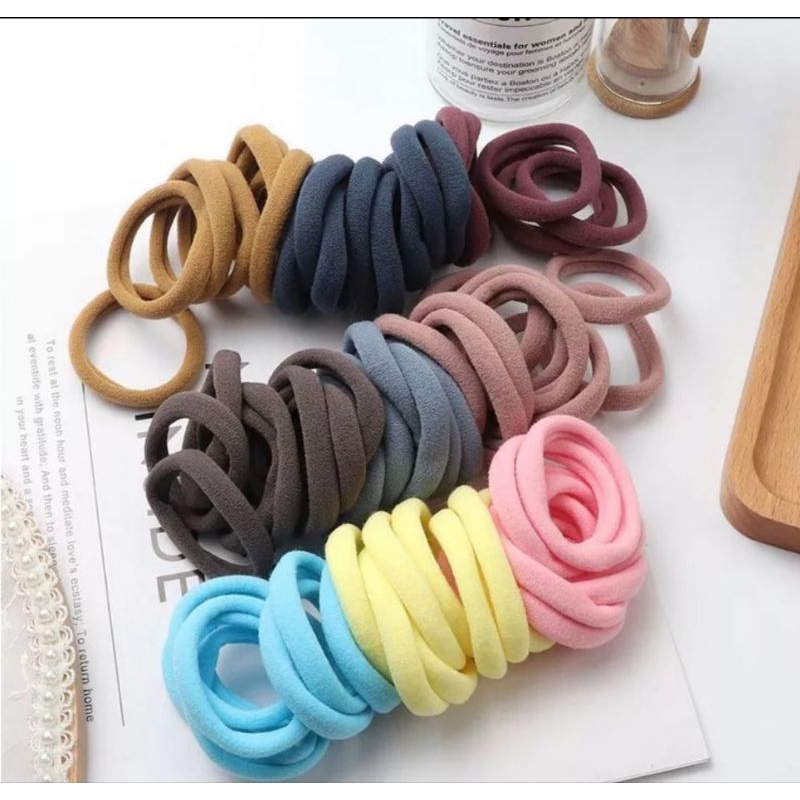 Jual karet rambut donut 6pc | Shopee Indonesia