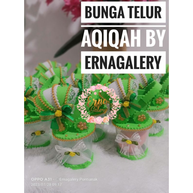 Jual Bunga telur aqiqah cup | Shopee Indonesia