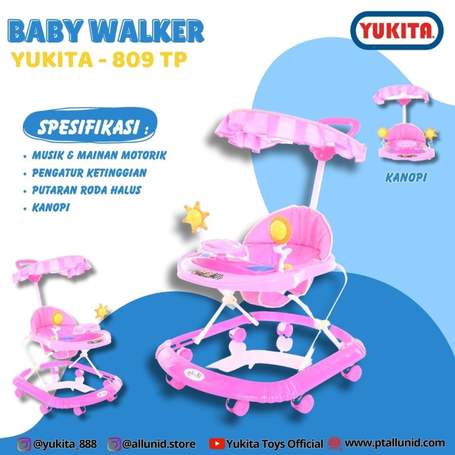 Jual Baby Walker Gyro - YUKITA 809 TP - Biru | Shopee Indonesia