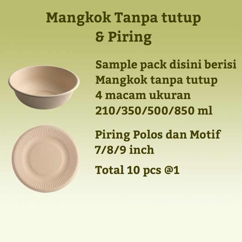 Jual Safeco Packaging Bagasse Sample Set Box Packaging Kotak Tempat ...