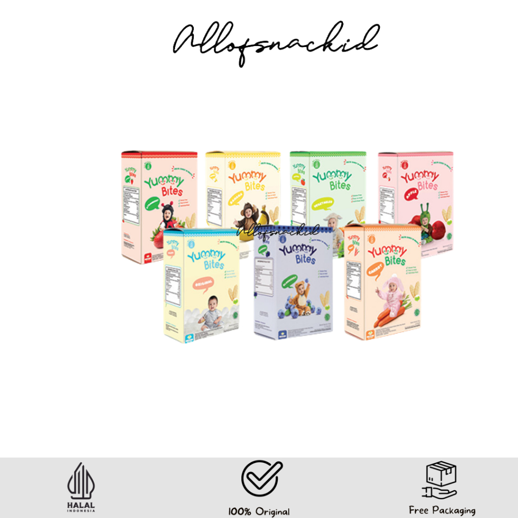 Jual Yummy Bites - Rice Crackers - 25gr / 50gr - Snack Bayi 6+ Bulan ...