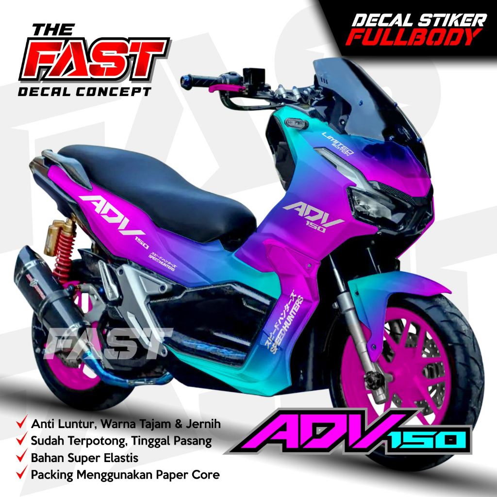 Jual Decal ADV 150 Stiker ADV160 TERBARU ⭐⭐⭐⭐⭐ Decal Variasi New ADV ...