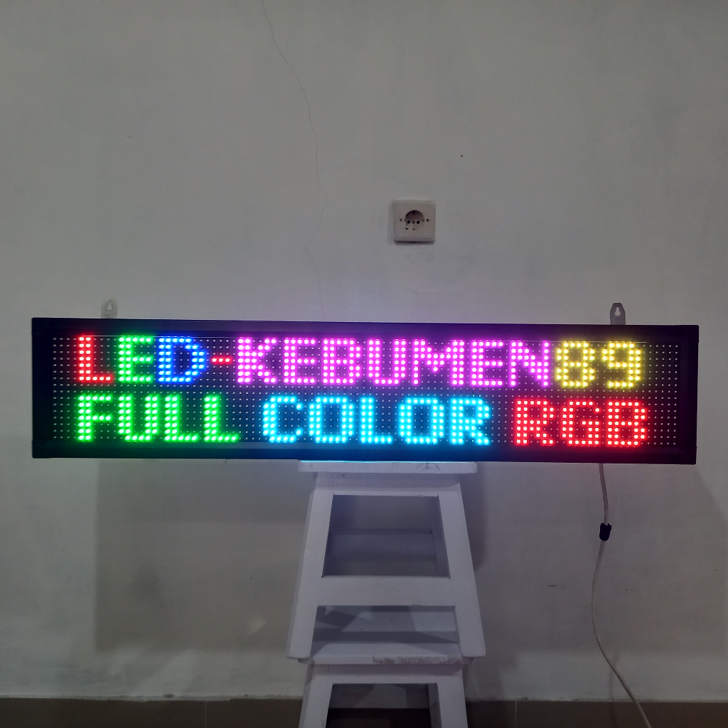 Jual Running text/led display outdoor,Merah,Biru,Putih,Hijau wIFI ...