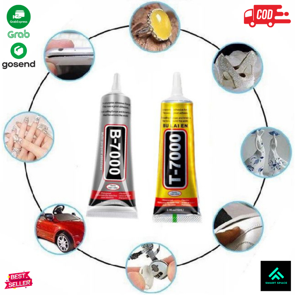Jual Lem LCD Touchscreen 3ml 15ml 50ml B-7000 T-7000 Hitam Bening Lem Perhiasan Serbaguna ...