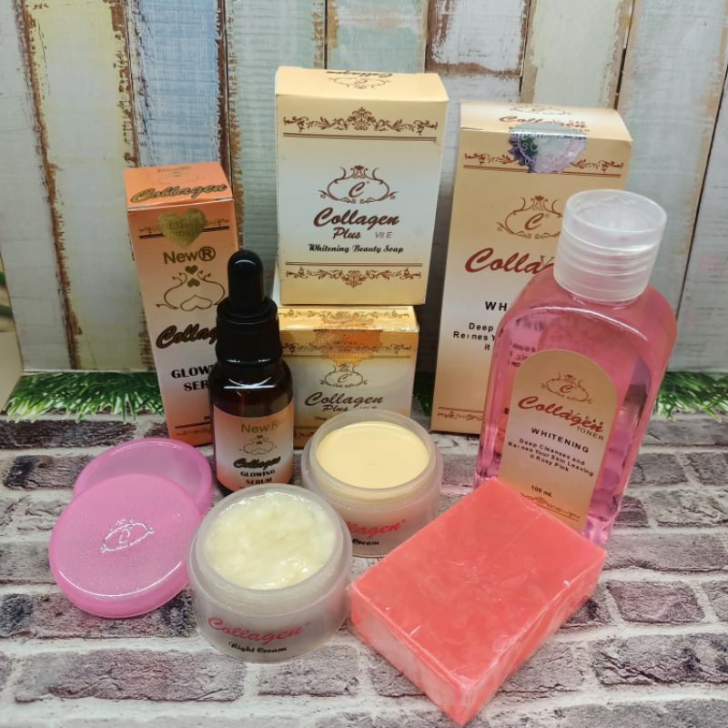Jual Paket Collagen // Cream Colagen (Cream+Sabun+Serum+Toner) | Shopee ...