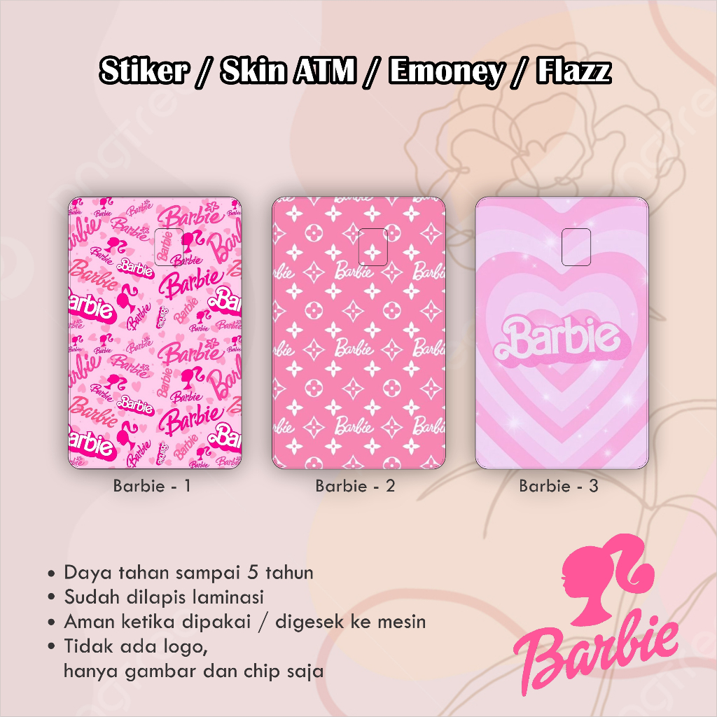 Jual Stiker / Garskin / Skin ATM / Garskin / Skin Kartu BARBIE | Shopee ...