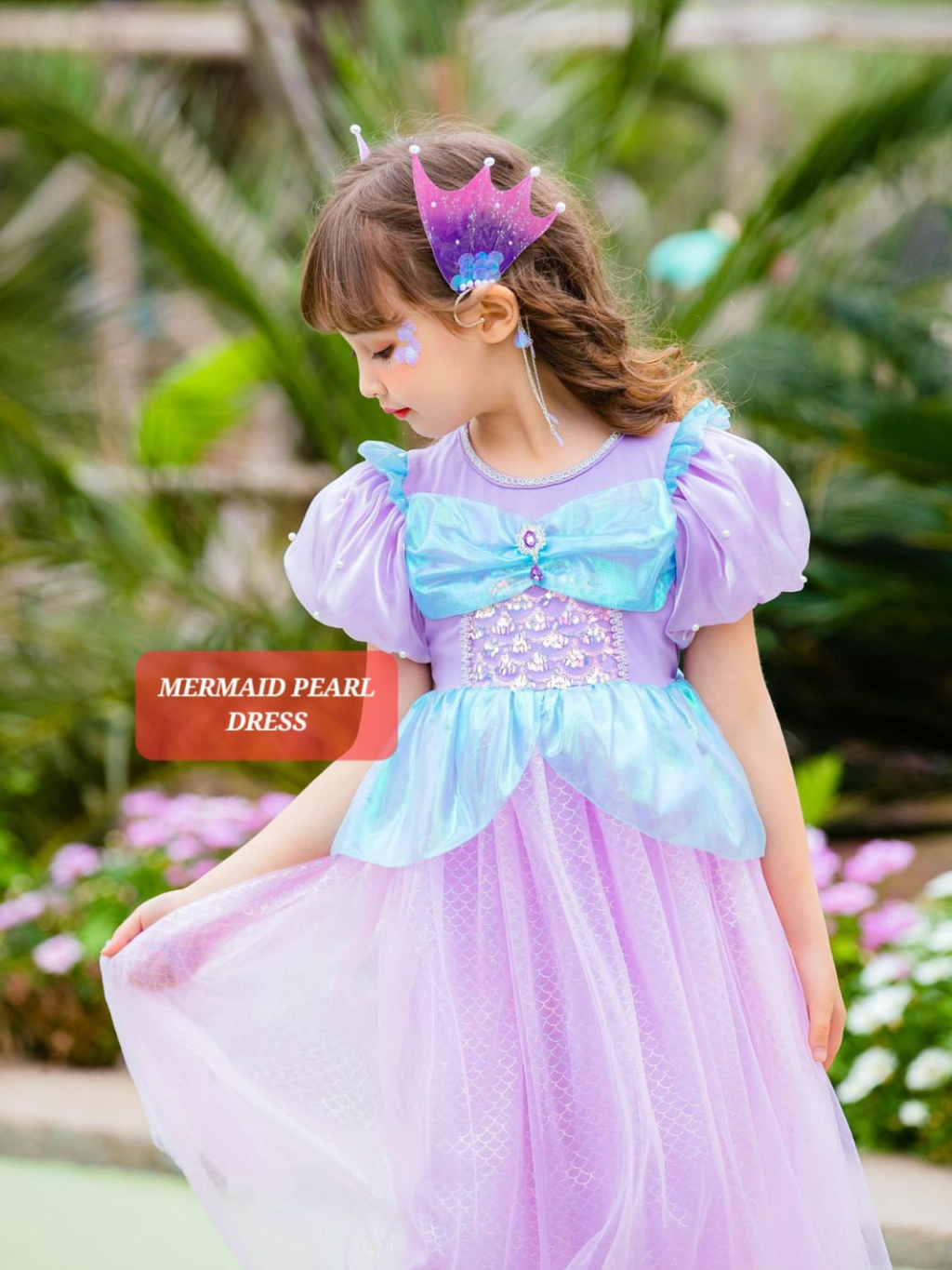 Jual MILANBERRY MERMAID PEARL DRESS BAJU PRINCESS ARIEL DUYUNG KOSTUM ...