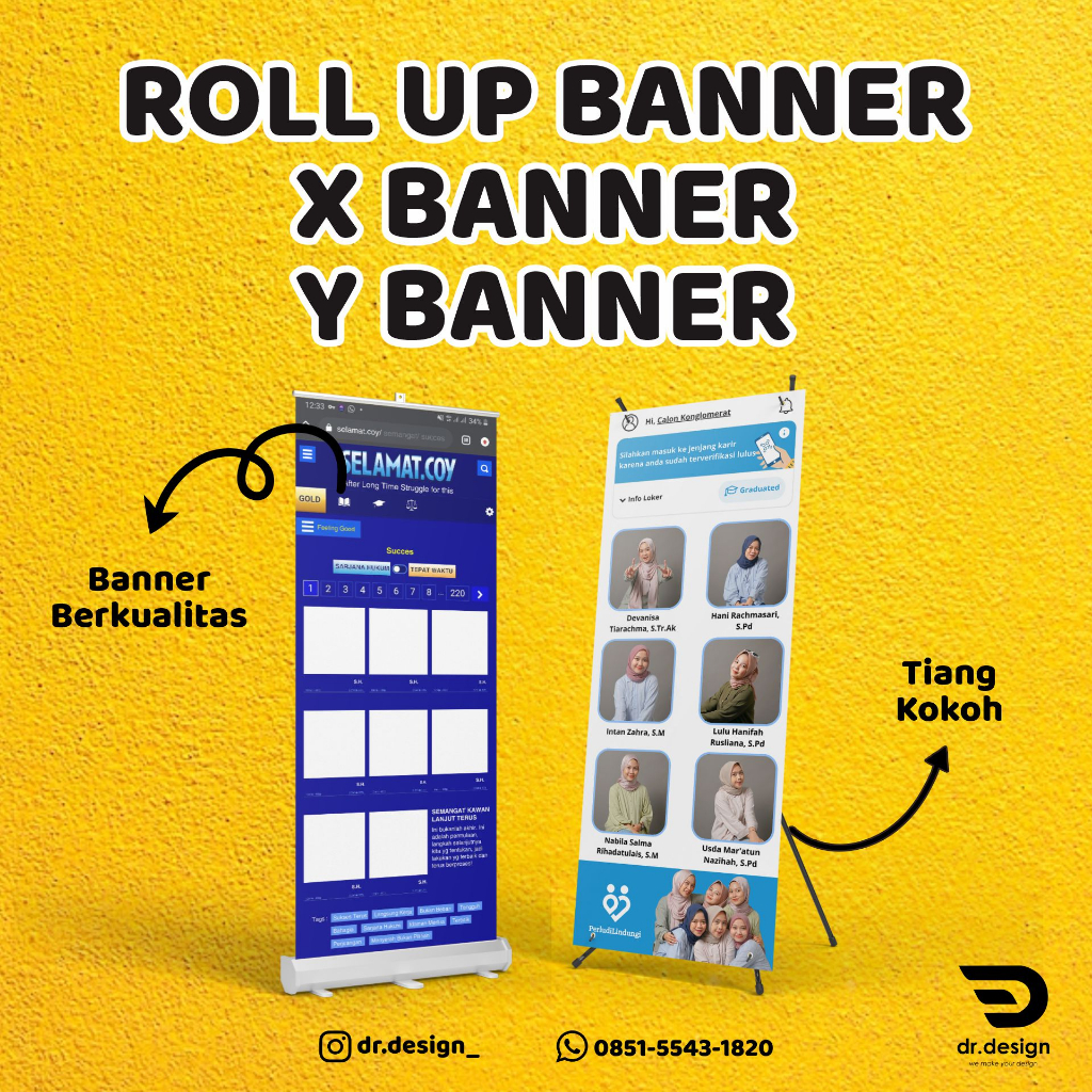 Jual PAKET ROLL UP BANNER / X BANNER / Y BANNER (+RANGKA) | DESAIN ...