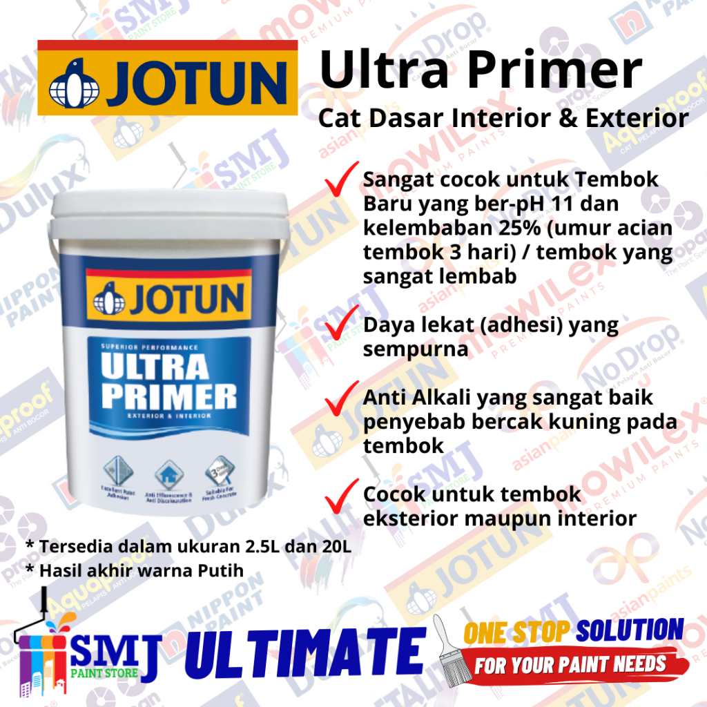 Jual Cat Dasar Tembok Interior & Eksterior Jotun ULTRA PRIMER kemasan ...