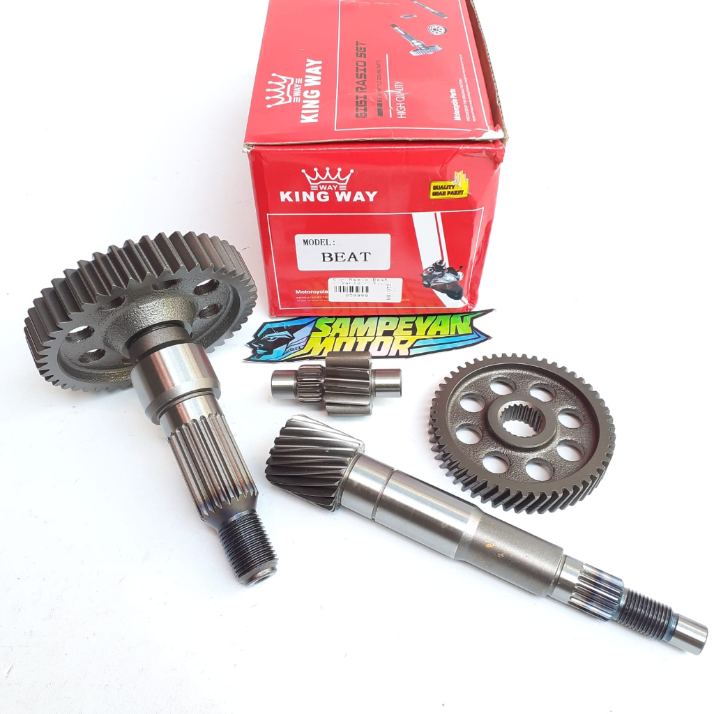 Jual GIGI GEAR GIR RASIO SET KOMPLIT 4 MACAM AS RODA PULLY GIR BESAR ...