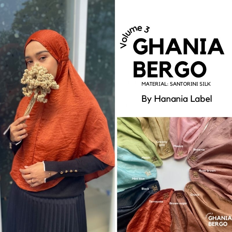 Jual HANANIA LABEL - BERGO GHANIA 3.0 | SANTORINI SILKY CRINCLE SHINY ...